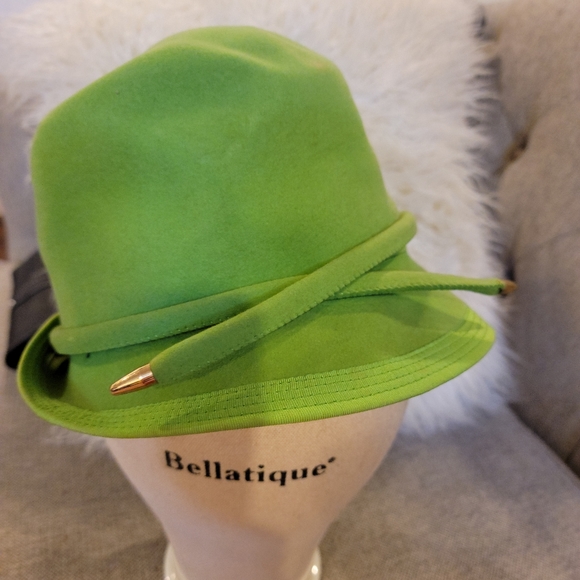 miss Eileen | Accessories | Vintage Miss Eileen Green Fedora | Poshmark
